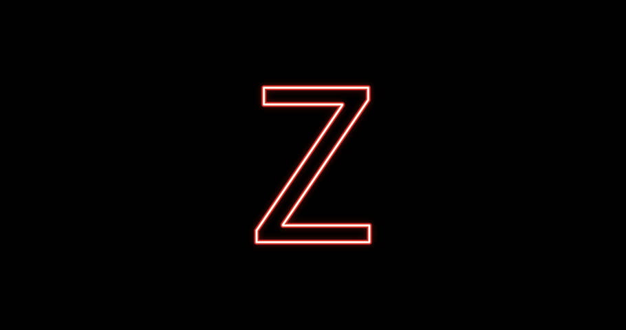 neon alphabet z letter red light Stock Footage Video (100% Royalty-free ...