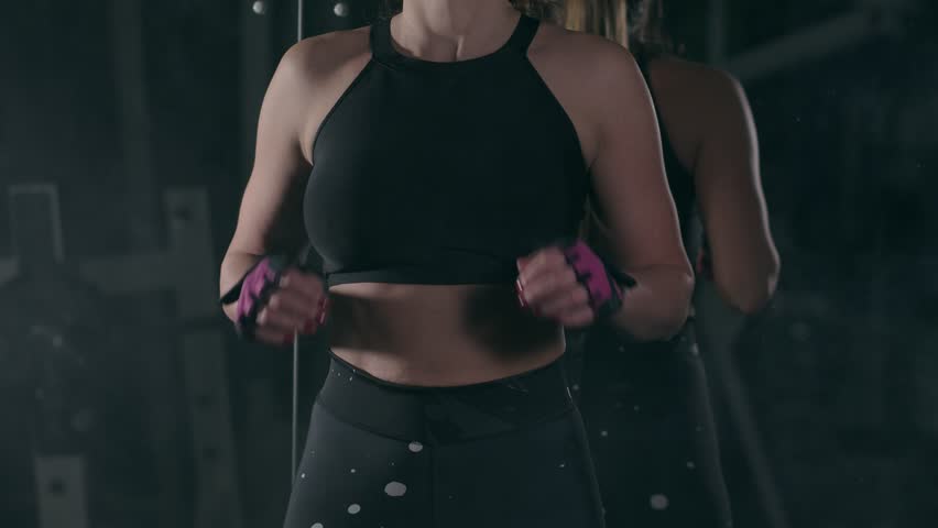 Heavy Workout of a Woman Stock Footage Video (100% Royalty-free ...
