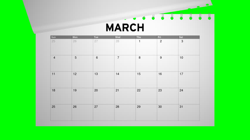 closeup calendar fast flipping pages shot Stock Footage Video (100% ...