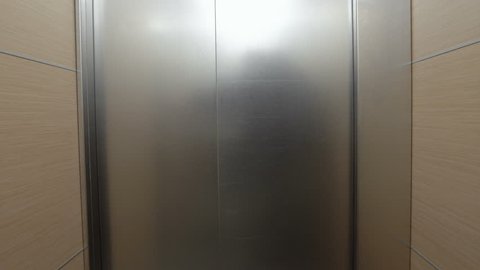 Elevator Doors Open Opening Door Elevator Stock Footage Video (100% ...