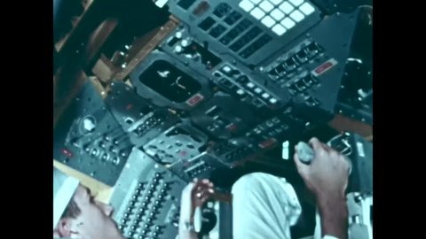 Circa 1966 Control Systems Apollo Flight Stock Footage Video (100% ...