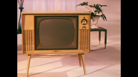 Circa 1959 Rca Victor Television Sets Stock Footage Video (100% Royalty ...