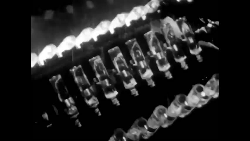 circa 1940s - scientists shown hard Stock Footage Video (100% Royalty ...