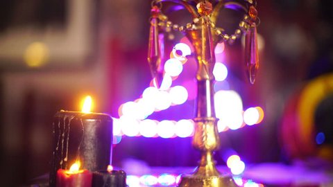 Fortune Teller Backdrop Lights Concept Stock Footage Video (100% ...