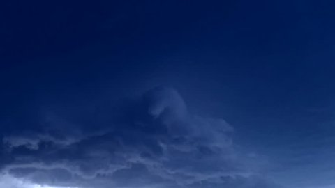 Supercell Dark Storm Thunderstorm Clouds Motion Stock Footage Video ...