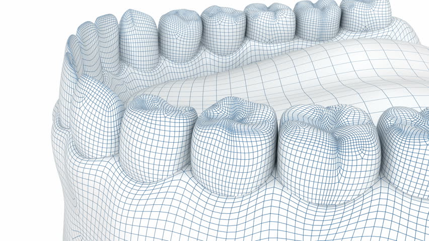 3 D Tooth Wireframe Stock Video Footage - 4K and HD Video Clips ...