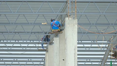 Electrical Cables Located Cableway On Roof Stock Photo (Edit Now ...