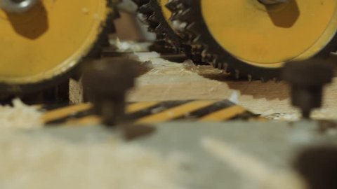 Spinning Spiked Wheels Board Refiner Machine Stock Footage Video (100% ...