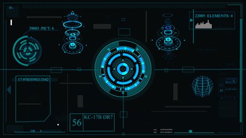 Hud Gui Modern Aiming System Device Stock Vector (Royalty Free ...