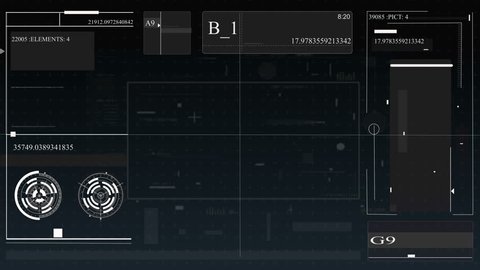 4k Animation Ui User Interface World Stock Footage Video (100% Royalty ...