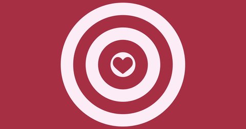 Target Heart Center Heartbeat Motion 4k Stock Footage Video (100% ...