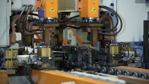 Radiator Manufacturer Robotic Equipment On Radiator Stock Footage Video ...