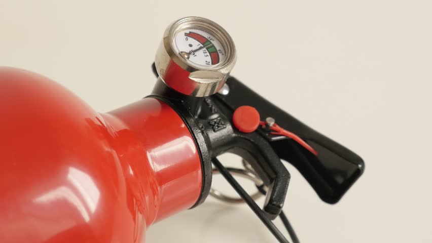 fire protection device on white close-up Stock Footage Video (100% ...