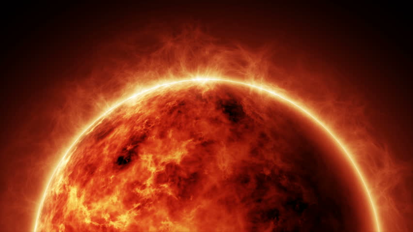 4k realistic sun blue surface solar Stock Footage Video (100% Royalty ...