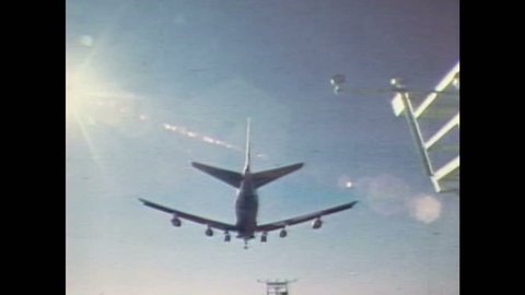 1980s Commercial Airliners Various Companies Fly Stock Footage Video ...