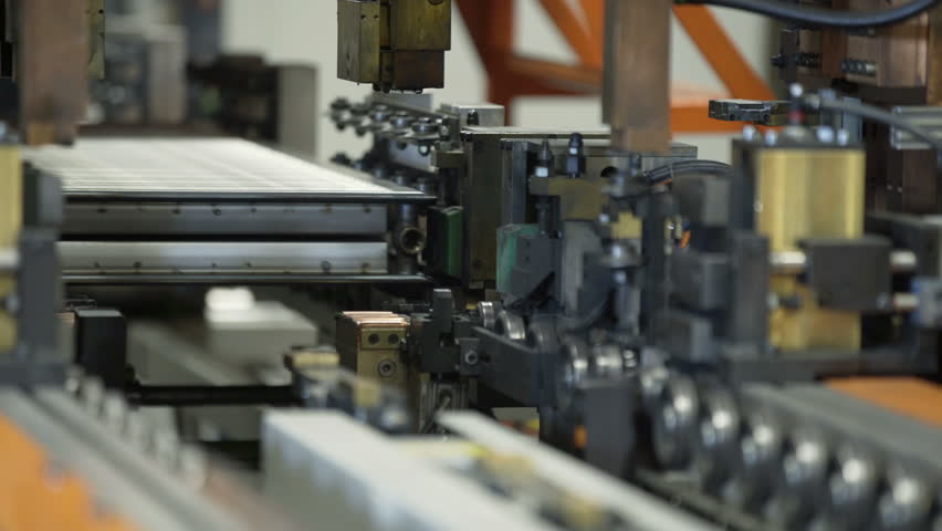 radiator manufacturer robotic equipment on building Stock Footage Video ...