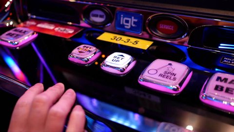 Spinning Slot Machine Drums Las Vegas Stock Footage Video (100% Royalty ...