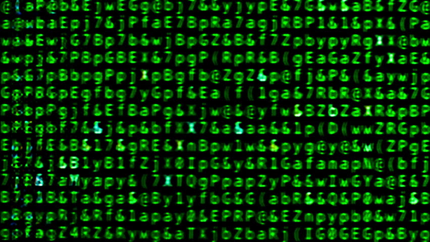 green numbers on digital screen computer Stock Footage Video (100% ...