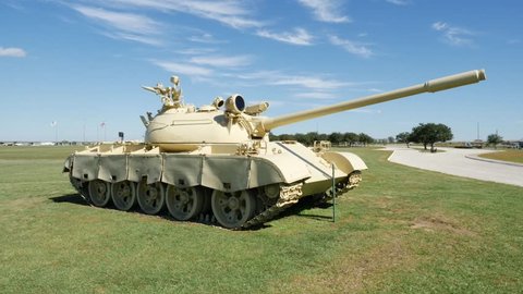 Side View Military Tank Gun Barrel Stock Footage Video (100% Royalty ...