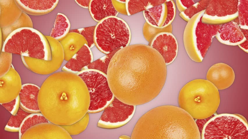 falling oranges background animation alpha channel Stock Footage Video ...