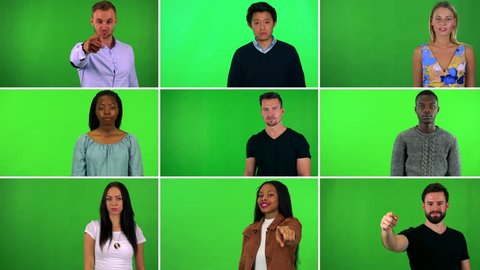 4k Compilation Montage Group Nine People Stock Footage Video (100% ...