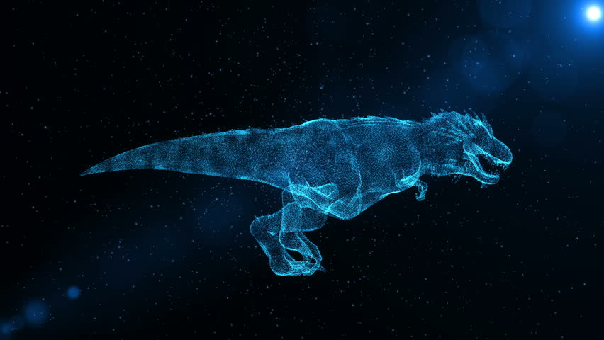 tyrannosaurus rex prehistoric extinct dinosaur running Stock Footage ...