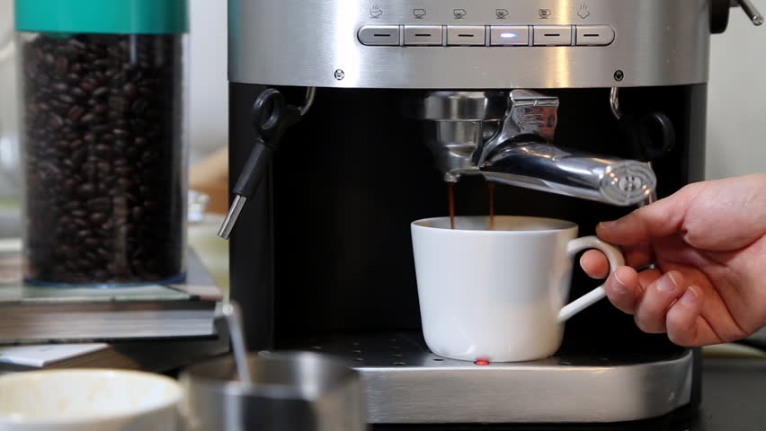 making coffee machine Stock Footage Video (100% Royalty-free ...