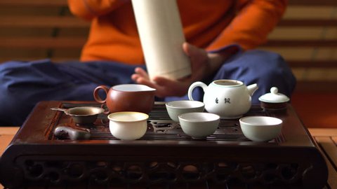 Woman Serving Chinese Tea Traditional Tea Stock Photo (Edit Now) 1132016720