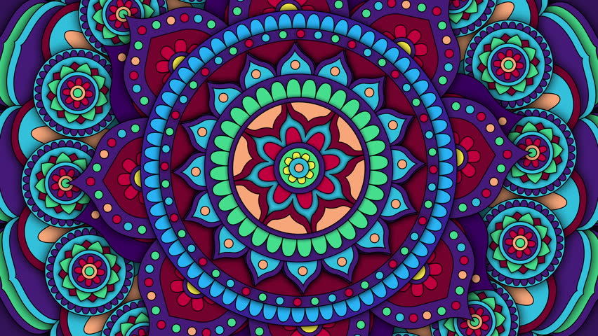 Mandala Looped Animation Pattern for Stock Footage Video (100% Royalty ...