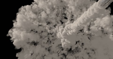 4k Rocket Launch Take Off Smoke Stock Footage Video (100% Royalty-free ...