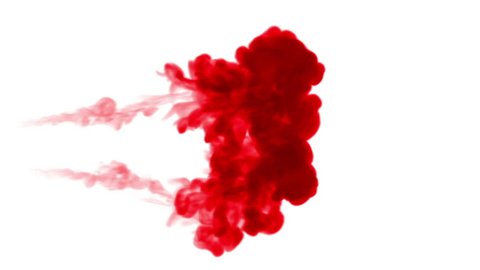 Red Color Paint Ink Drops Water Stock Footage Video (100% Royalty-free ...