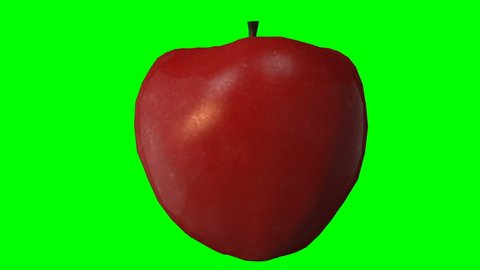 Rotating Apple Green Screen Stock Footage Video (100% Royalty-free ...