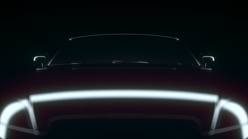 Stylish Car in the Rays Stock Footage Video (100% Royalty-free ...