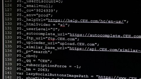 Encrypted Fast Scrolling Programming Security Hacking Stock Footage Video (100% Royalty-free ...