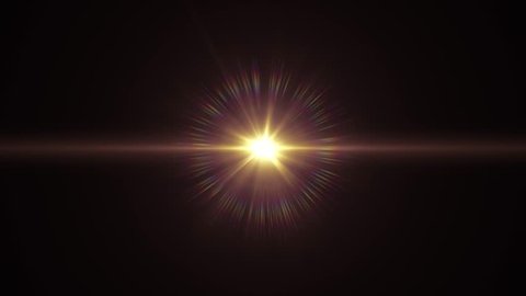 Center Flickering Star Sun Lights Optical Stock Footage Video (100% ...