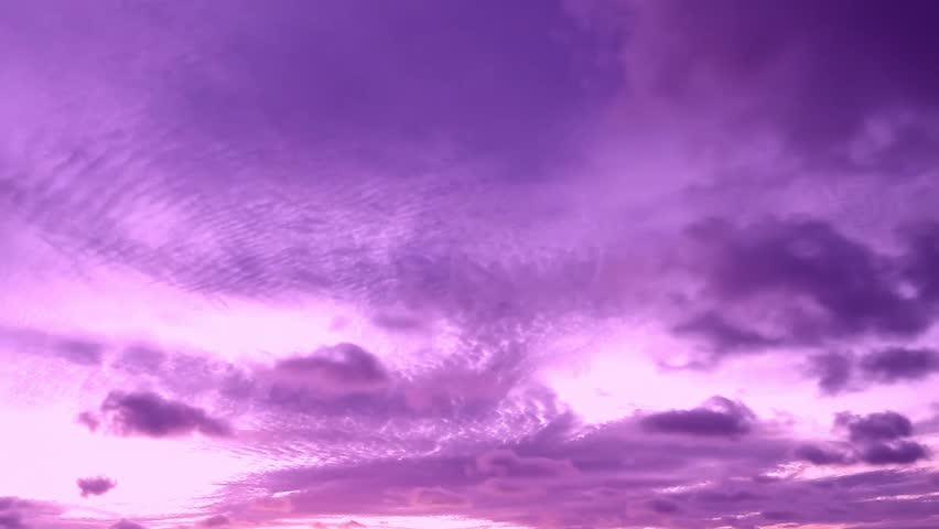 Pink Rain Clouds Time Lapse Stock Footage Video (100% Royalty-free ...