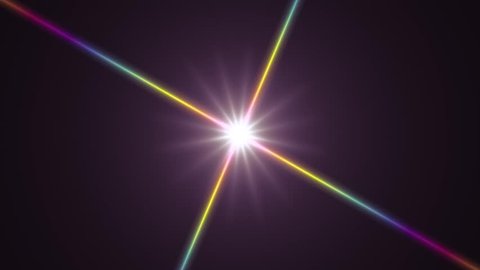 Rotating Rainbow Rayss Lights Optical Lens Stock Footage Video (100% ...