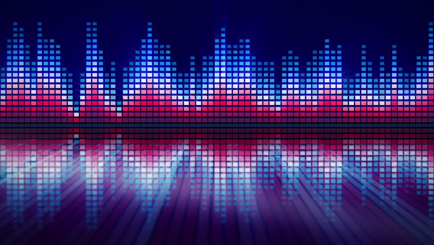 Animated Graphic Audio Equalizer Moving Stock Footage Video (100% ...