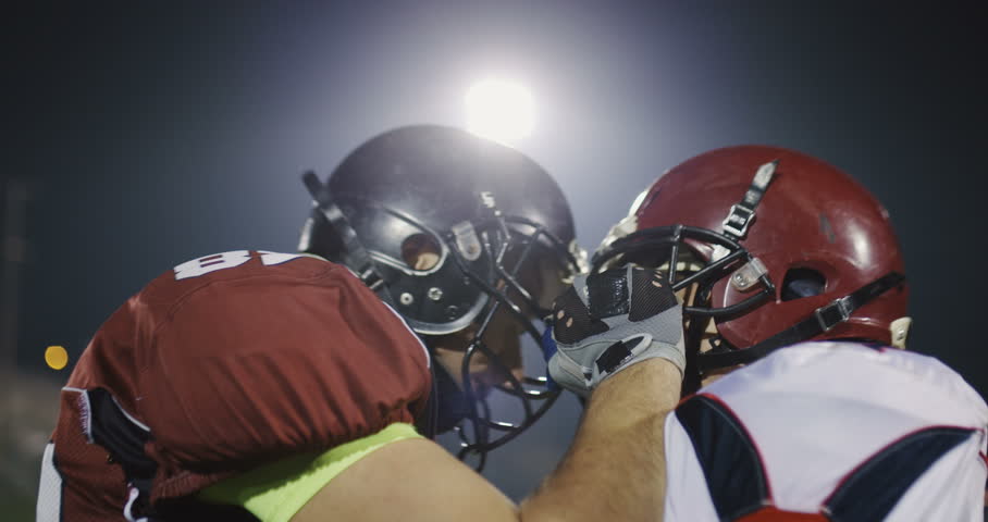 -slow motion football players fight Stock Footage Video (100% Royalty ...