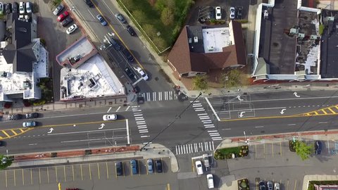 Arial View Main Street Downtown Smithtown Stock Footage Video (100% ...