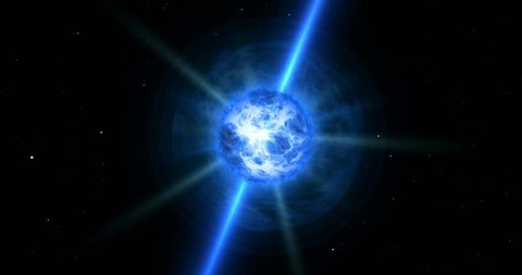 Blue Quasar Storm Space Concept Animation Stock Footage Video (100% ...