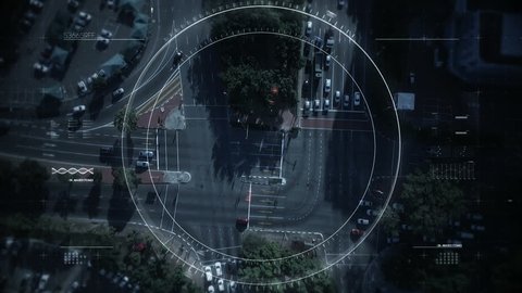 Digital Composite Video Ariel Target Over Stock Footage Video (100% ...