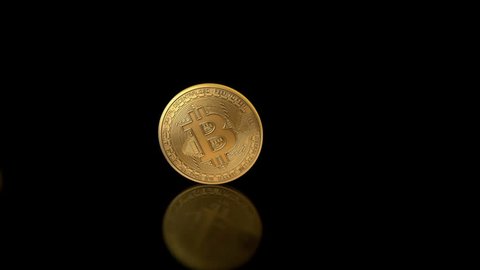 3d Rendering Animation Falling Bitcoin Coins Stock Footage Video (100% ...