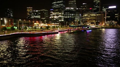 Elizabeth quay at night Stock Video Footage - 4K and HD Video Clips ...