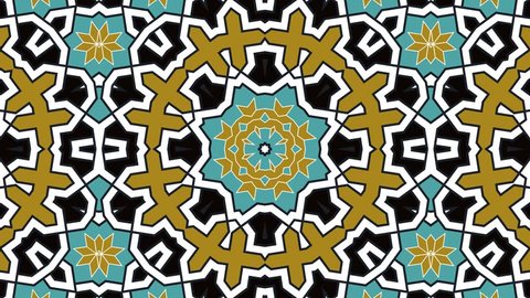 Kaleidoscope Seamless Loop Sequence Mandala Patterns Stock Footage ...