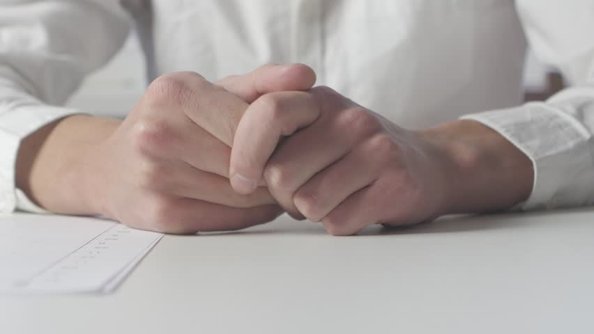 close adult man hand finger tapping Stock Footage Video (100% Royalty ...