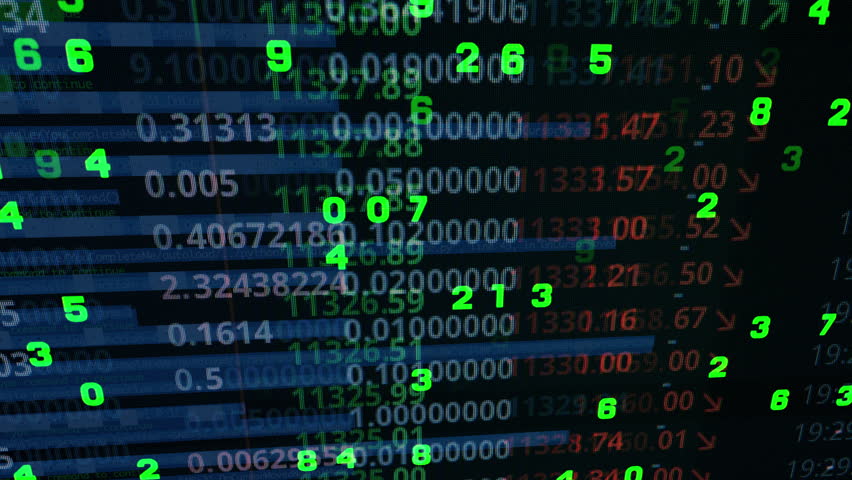 Binary Code and Numbers Running Stock Footage Video (100% Royalty-free ...