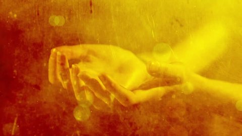 Praying Hands Grunge Moving Background Stock Footage Video (100% ...