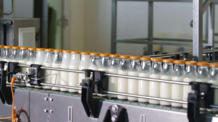 dairy baby food factory conveyor milk Stock Footage Video (100% Royalty ...