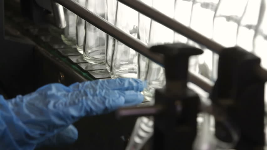 Quality Control of Glass Containers Stock Footage Video (100% Royalty ...